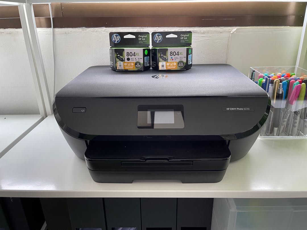 HP Printer + 4 Cartridge, Computers & Tech, Printers, Scanners ...
