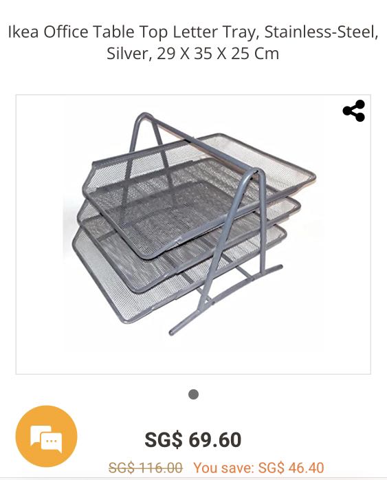 Ikea Letter tray organiser, Furniture & Home Living, Home Improvement ...