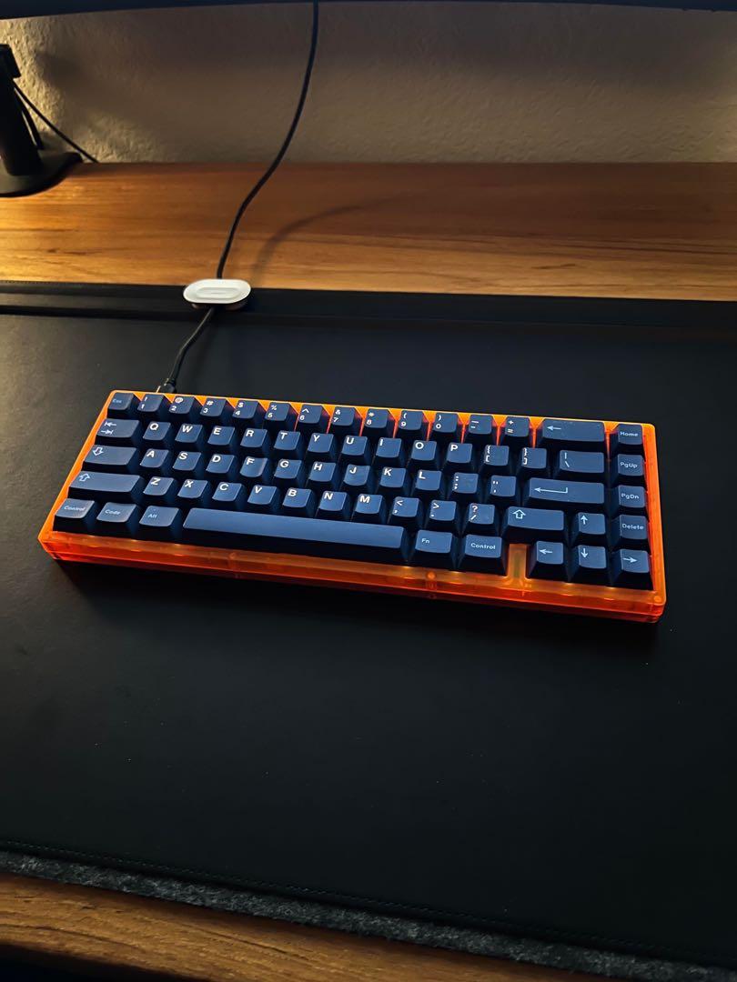 Kbdfans Kbd67 Lite R3 Transparent Orange, Computers & Tech, Parts ...