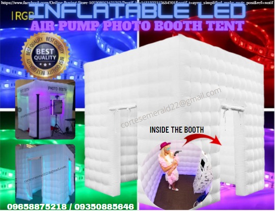 Led Lighting Cube Inflatable Photo Booth, Photography, Photography ...
