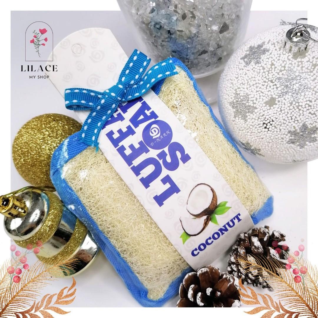 Luffa scrub 2 in 1, Beauty & Personal Care, Bath & Body, Bath on Carousell