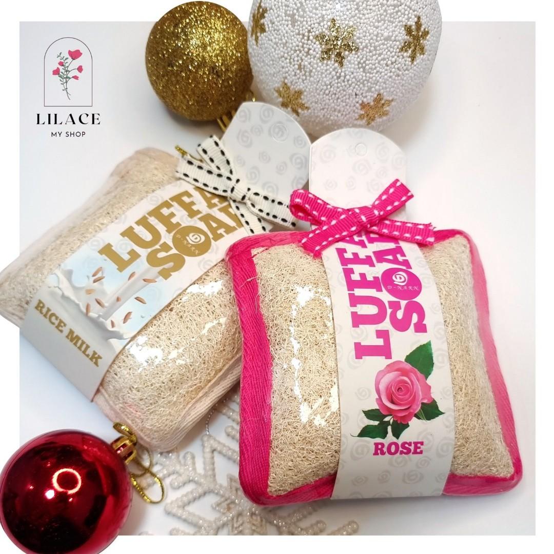 Luffa scrub 2 in 1, Beauty & Personal Care, Bath & Body, Bath on Carousell