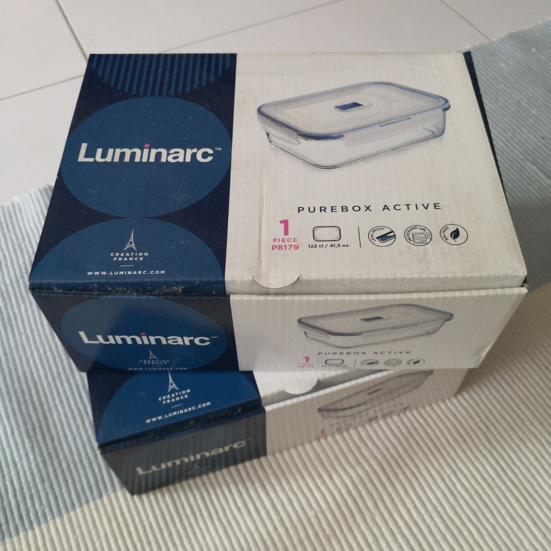 Luminarc Glass Container, Furniture & Home Living, Kitchenware ...