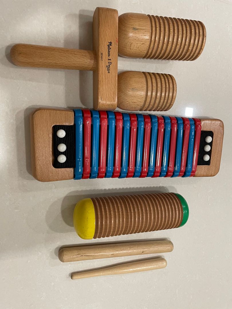 Melissa & Doug wooden musical instruments, Hobbies & Toys, Toys & Games ...