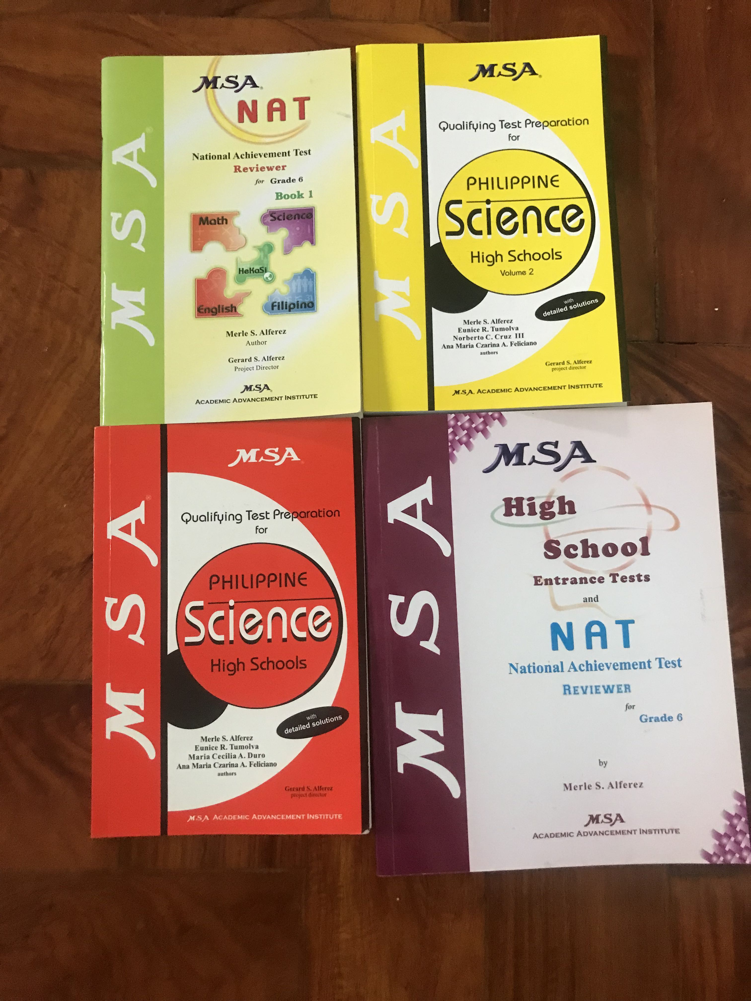 MSA and NAT Philippine High School Reviewer, Hobbies & Toys, Books ...