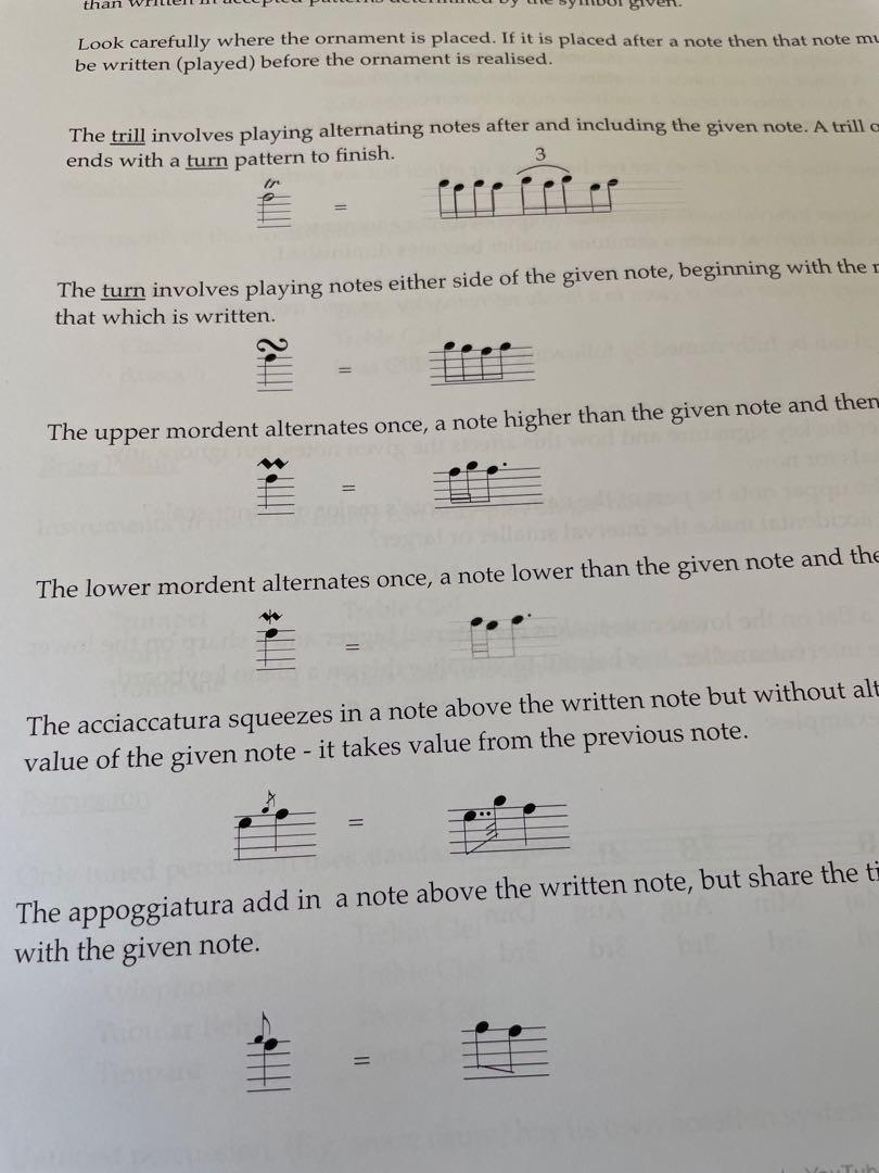 Music theory grade 5 abrsm practice papers 2019 and own notes , Hobbies ...