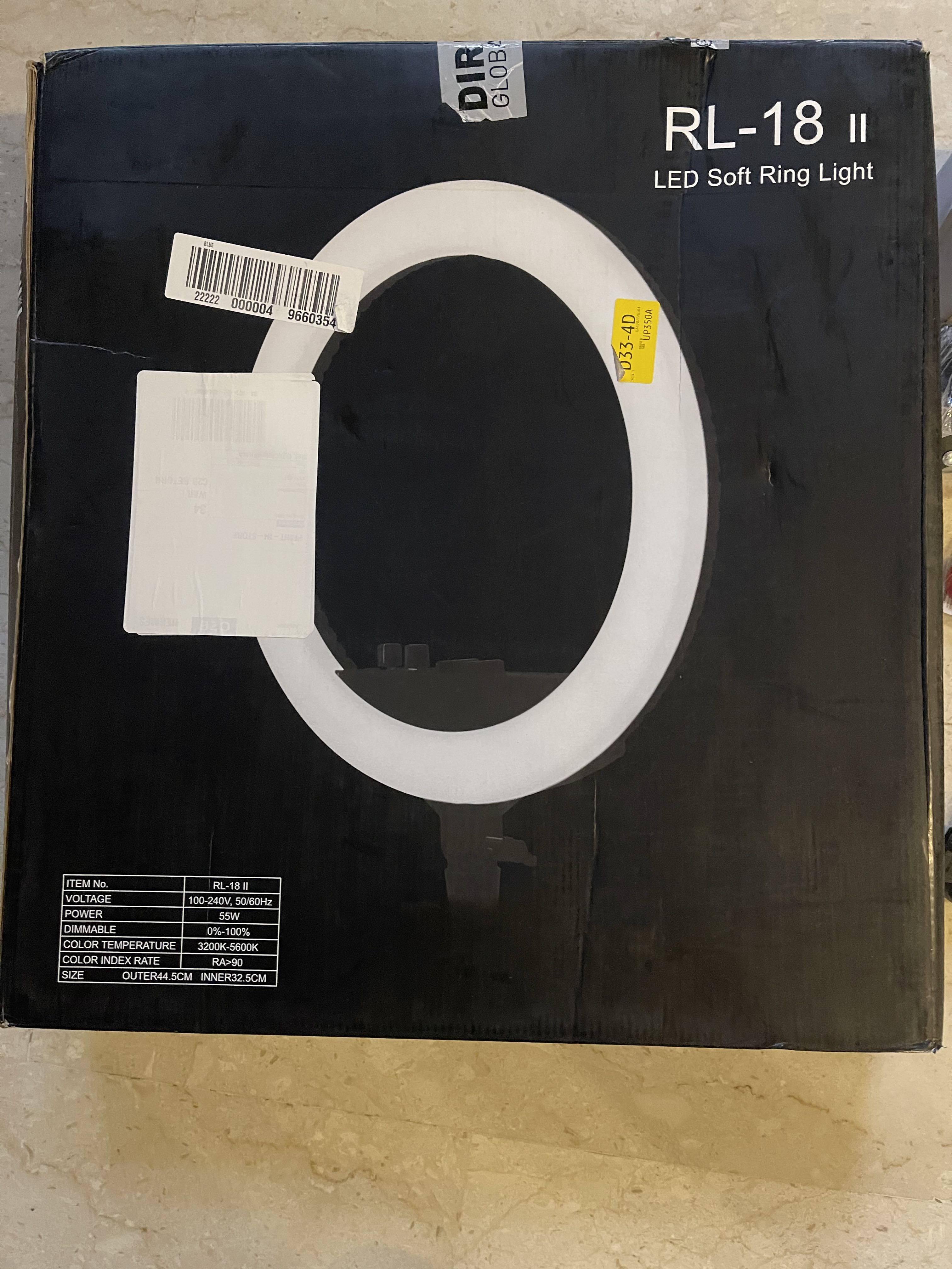 Neewer Ring Light RL-18 II 18 inch LED ring light, Photography ...