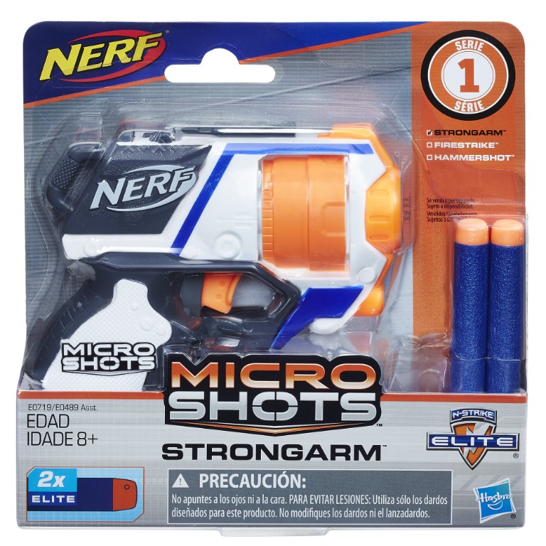 [NERF] minishots strongarm | small nerf gun for kids, Hobbies & Toys ...