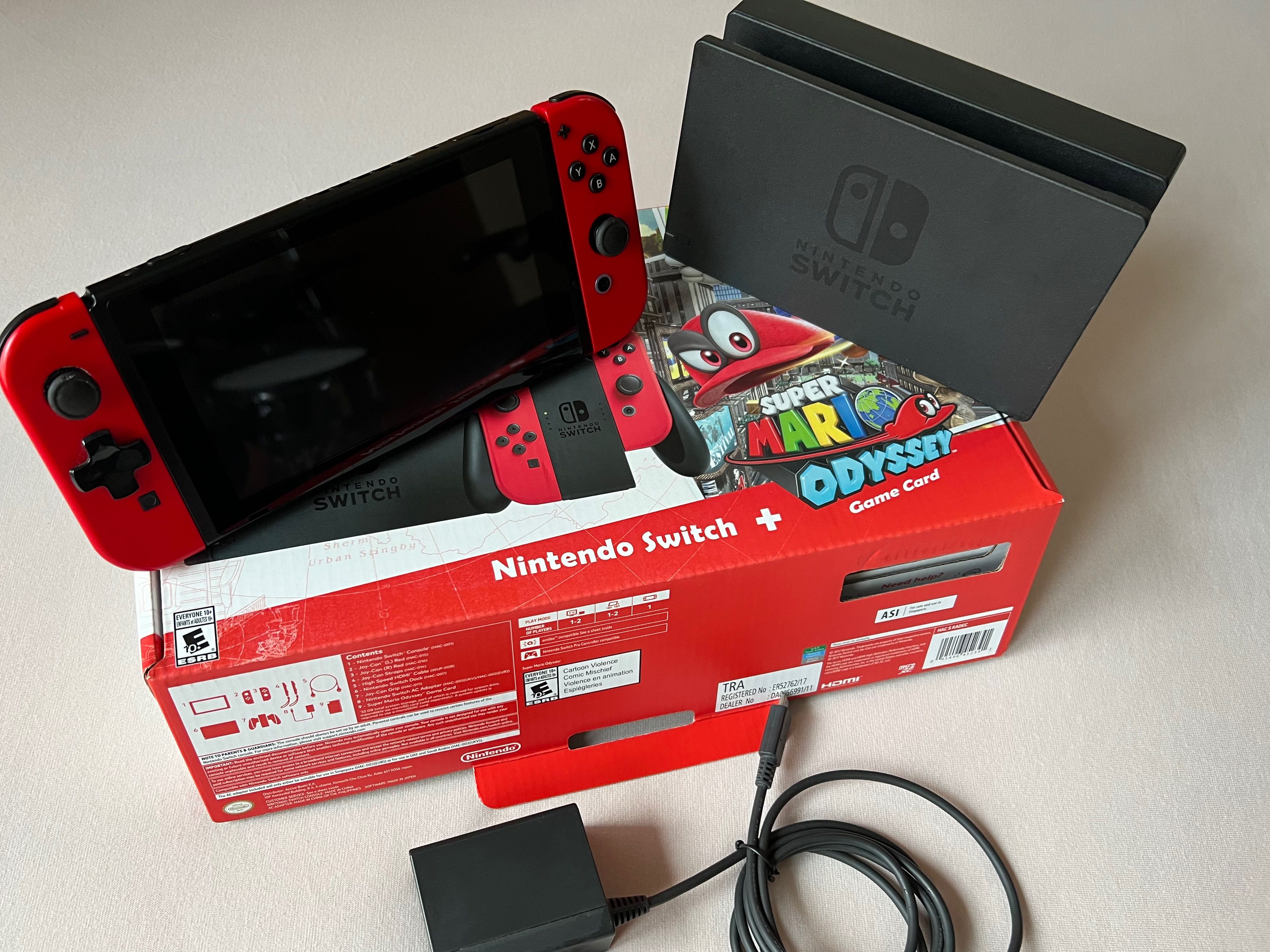 Nintendo Switch Moddable Unpatched - Mario Odyssey Edition Gen 1 ...