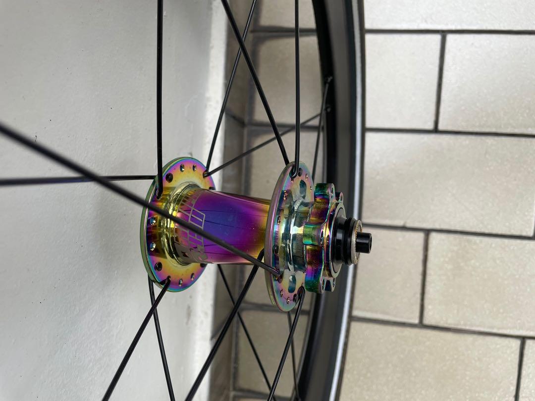 Oil slick wheelset 406 for sale, Sports Equipment, Bicycles & Parts ...