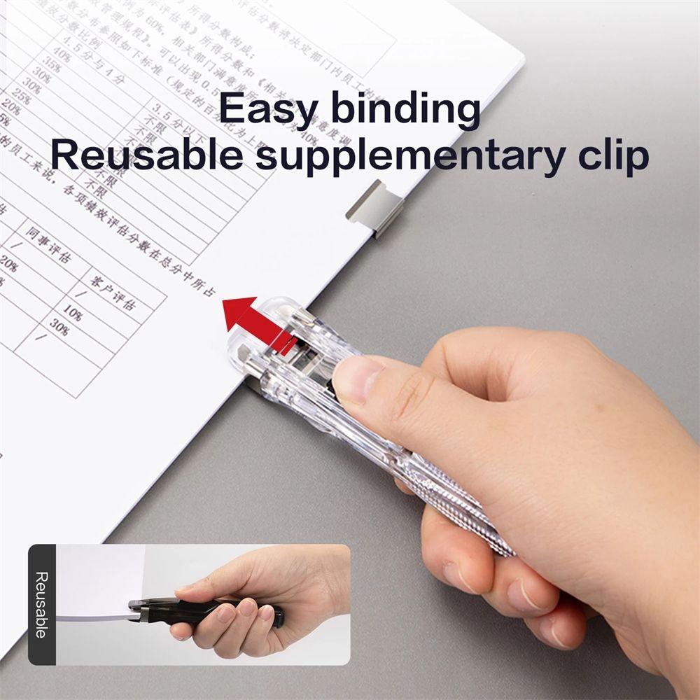 Push Clipper Binding Clip Bill Clip Effort-saving Stapler File Clipper ...