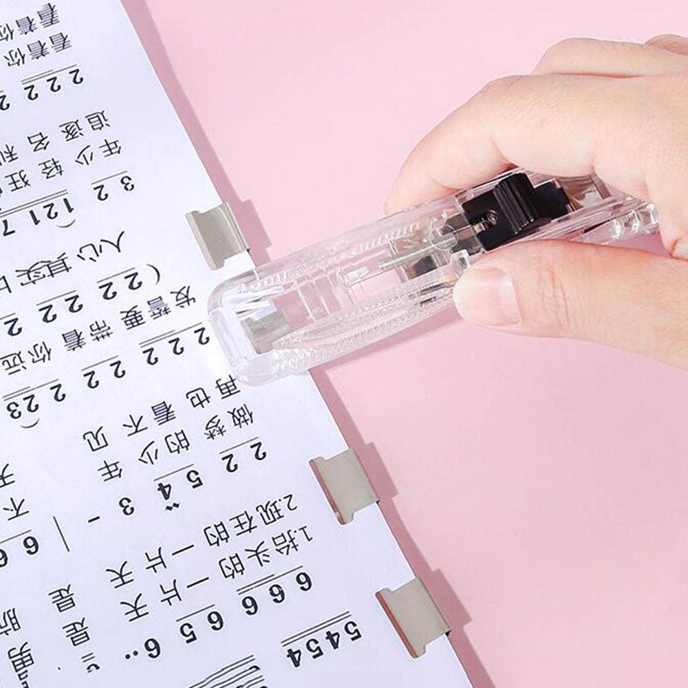 Push Clipper Binding Clip Bill Clip Effort-saving Stapler File Clipper ...