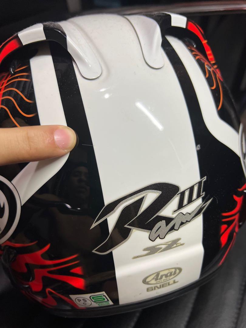 RARE Arai Riptide Red (Limited Edition) Ram 3, Motorcycles, Motorcycle ...