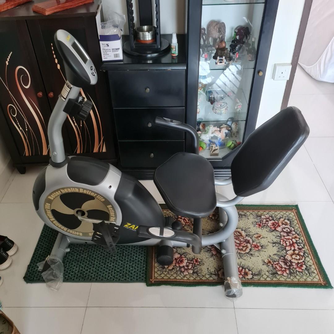 Reclined exercise bike, Sports Equipment, Exercise & Fitness, Cardio ...