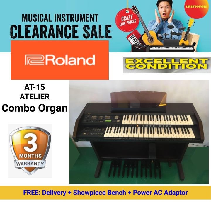 ROLAND Combo Organ Music Atelier AT15 (Showpiece set) AT-15, Hobbies ...