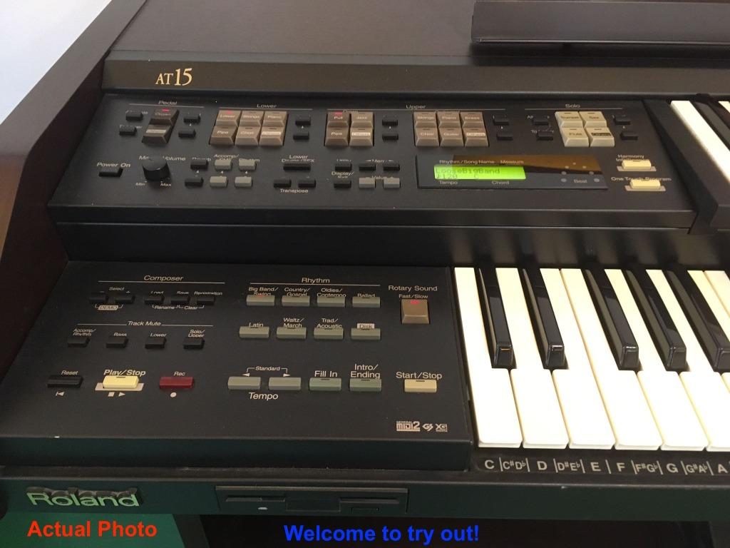 ROLAND Combo Organ Music Atelier AT15 (Showpiece set) AT-15, Hobbies ...