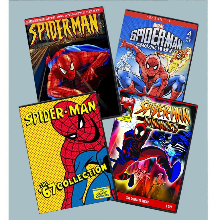 SPIDER-MAN CARTOON SERIES DVDS, Hobbies & Toys, Music & Media, CDs ...