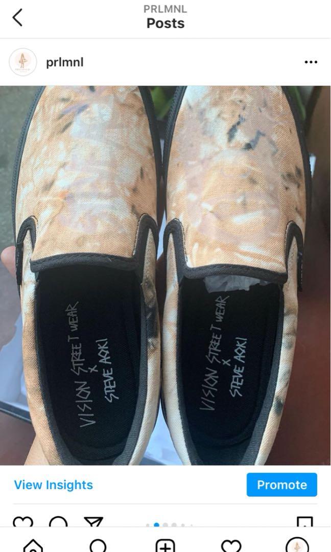 Steve Aoki x Vision Street Wear Lowcut, Men's Fashion, Footwear, Casual ...