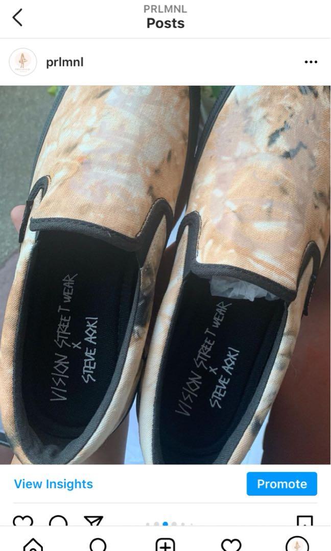 Steve Aoki x Vision Street Wear Lowcut, Men's Fashion, Footwear, Casual ...