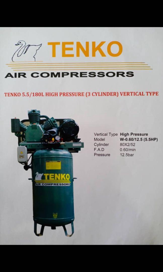 TENKO Air Compressor 3 Cylinder, Auto Accessories on Carousell