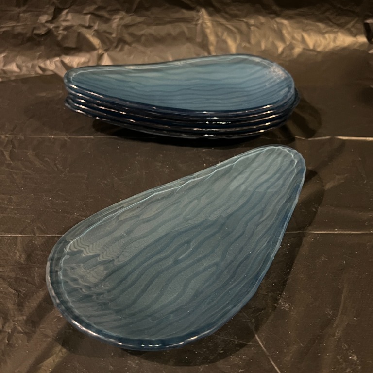 Translucent Waterdrop-shaped Glass Plate, Furniture & Home Living ...