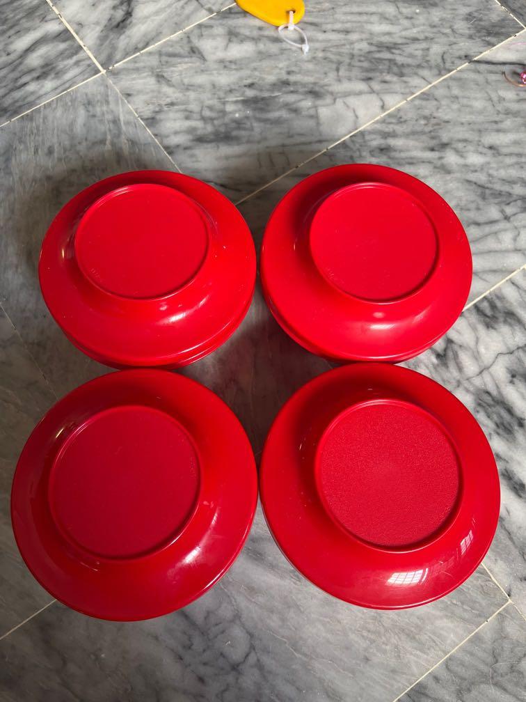 Tupperware RED containers, Furniture & Home Living, Home Improvement ...