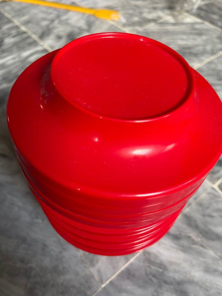 Tupperware RED containers, Furniture & Home Living, Home Improvement ...