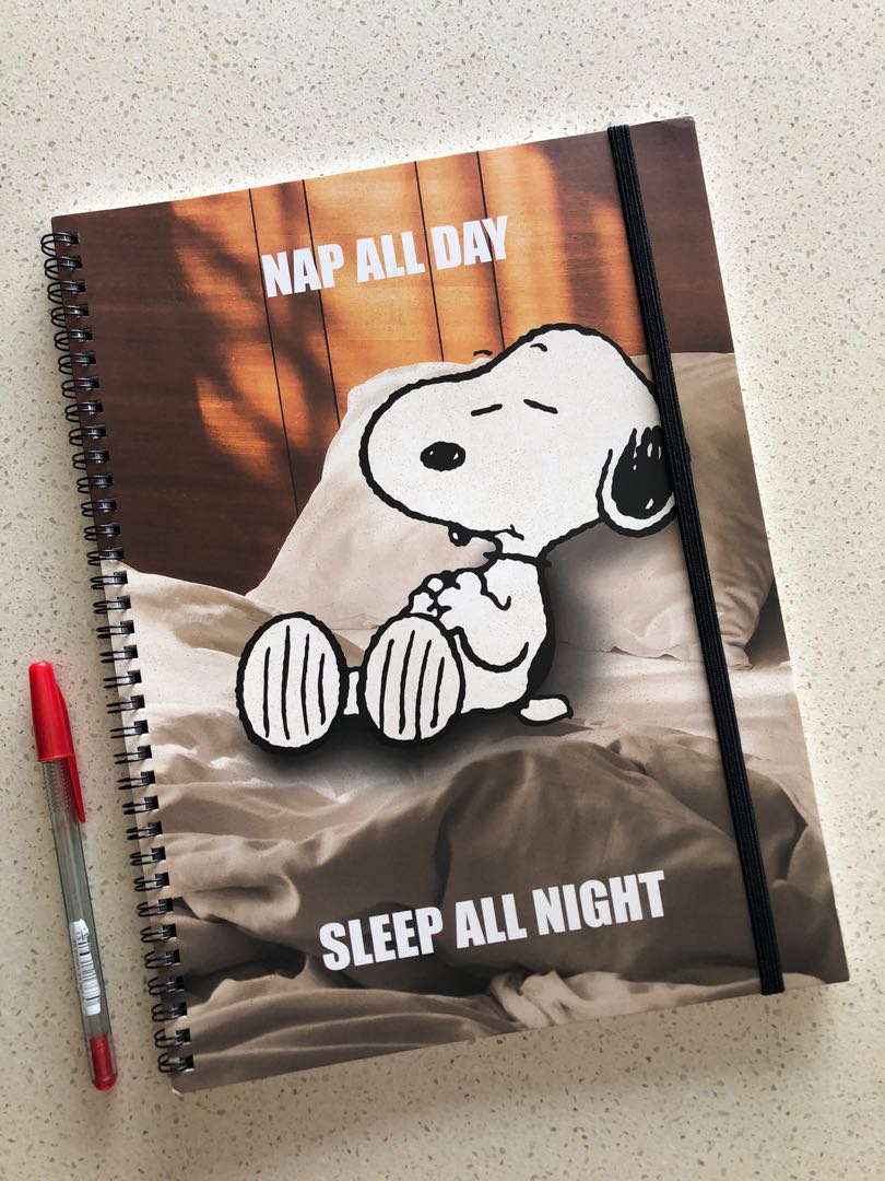 Typo A4 Notebook - Snoopy, Hobbies & Toys, Stationery & Craft ...