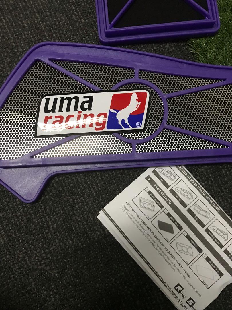 Uma racing air filter and cvt filter for Yamaha Xmax 250/300 ...