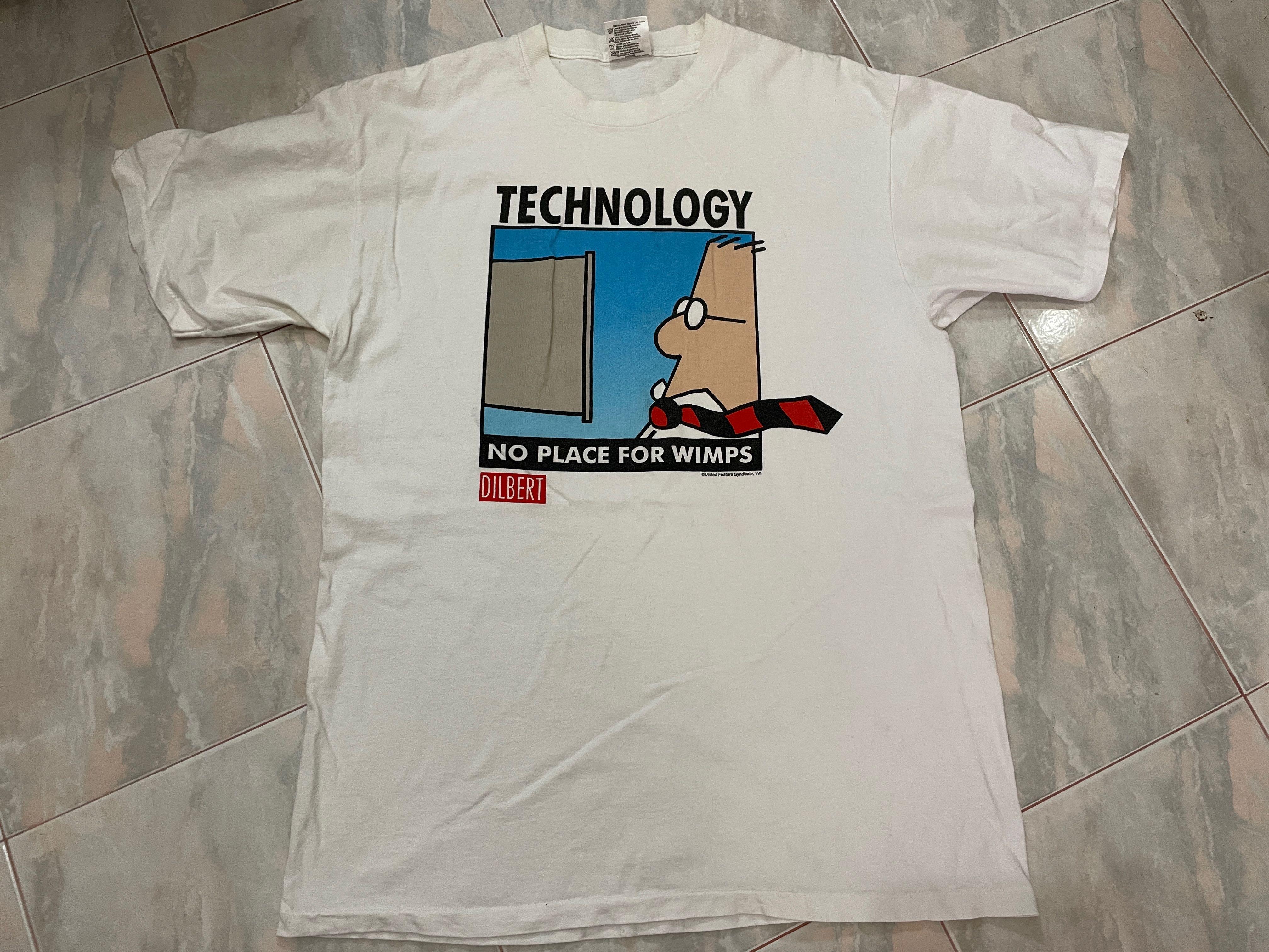 Vintage Dilbert cartoon t shirt, Men's Fashion, Tops & Sets, Tshirts ...