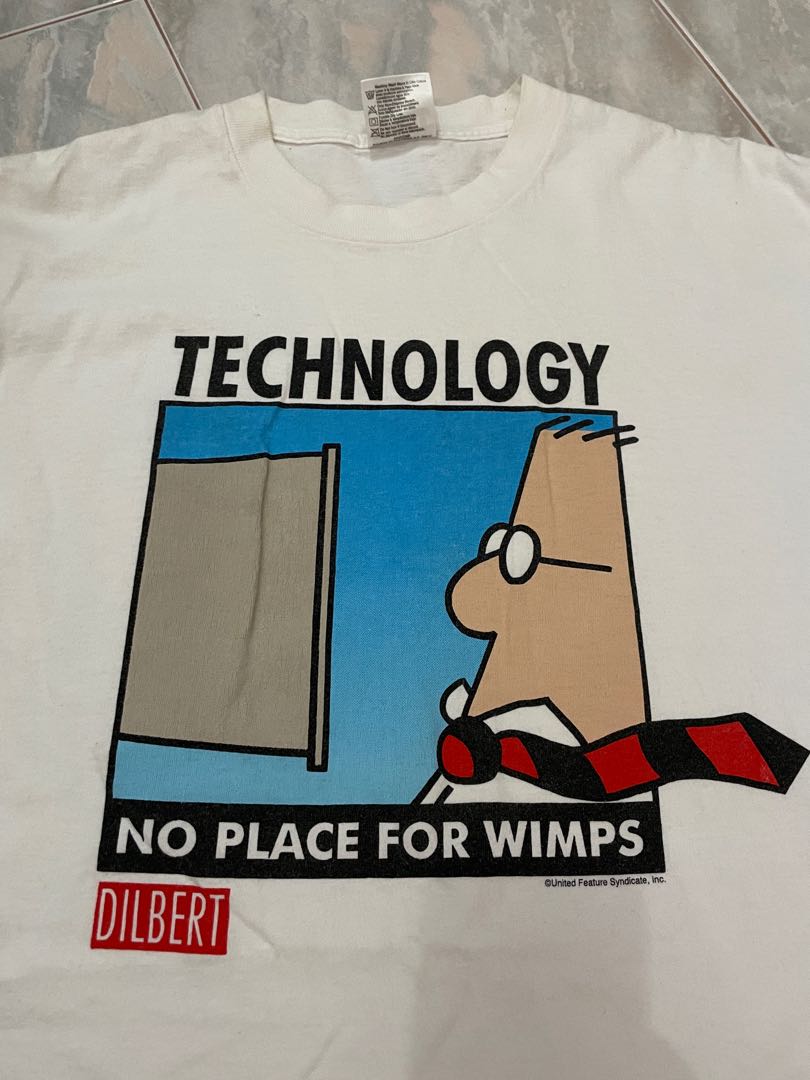 Vintage Dilbert cartoon t shirt, Men's Fashion, Tops & Sets, Tshirts ...