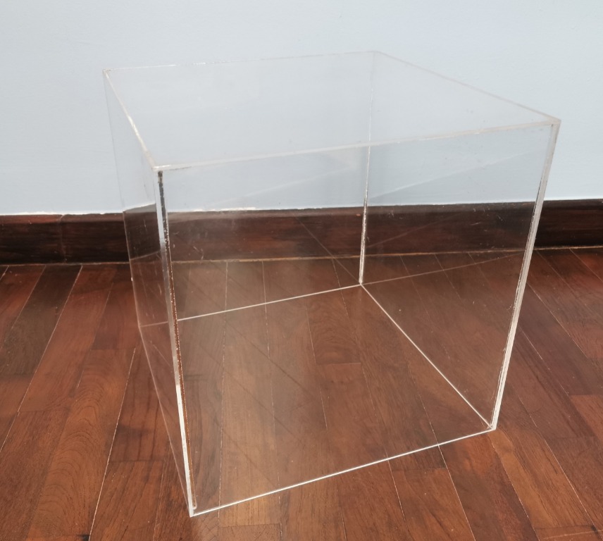 Acrylic display cube box Big AAA, Furniture & Home Living, Home Decor ...