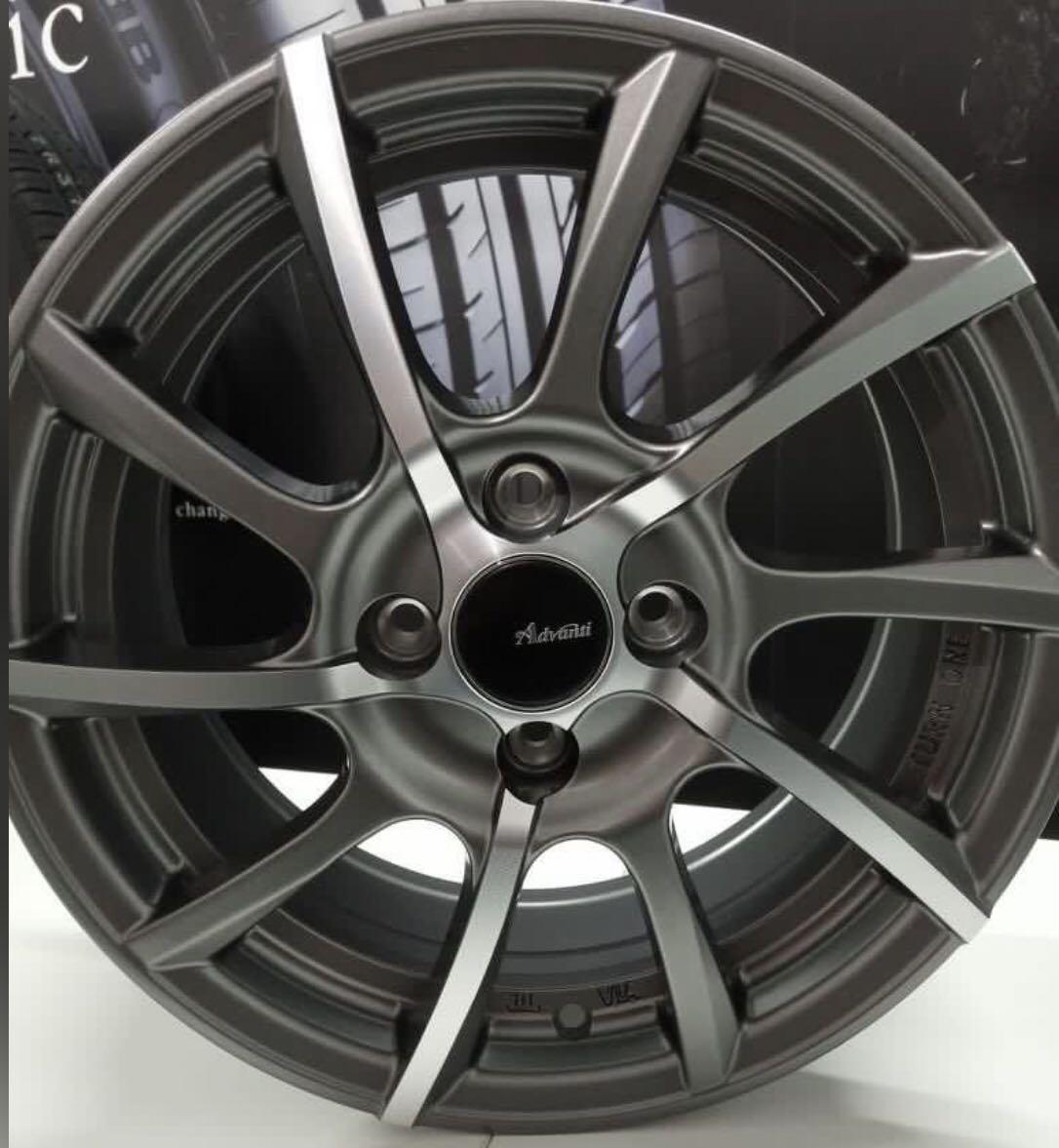 Advanti Racing 15” Rims, 4x100, 15”x6.5”, Offset 38, Car Accessories ...