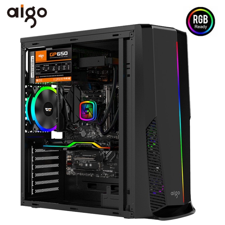 Aigo ATX Mid-Tower PC Gam, Computers & Tech, Desktops on Carousell