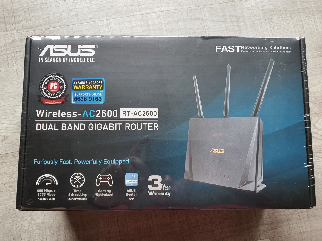 ASUS RT-AC2600 Dual Band Wireless AC2600 Gigabit Wi-Fi Router ...