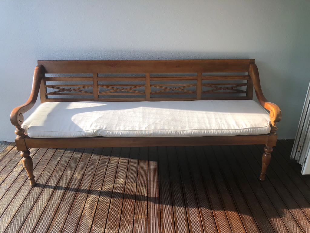 Balinese resort style long Bench teak wood, Furniture & Home Living ...