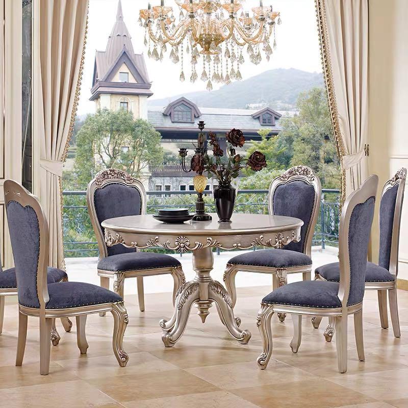 baroque round dining table