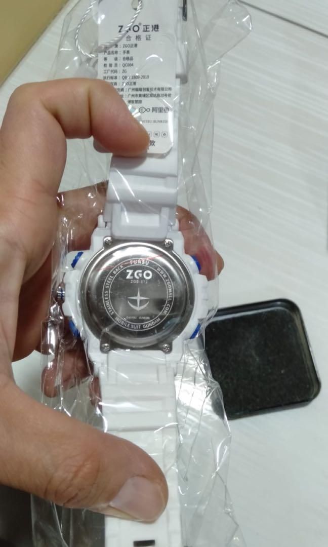 [BNIB] ‘ZGO’ Gundam Series Anti-shock Dual Time Sports Watch, Men's ...