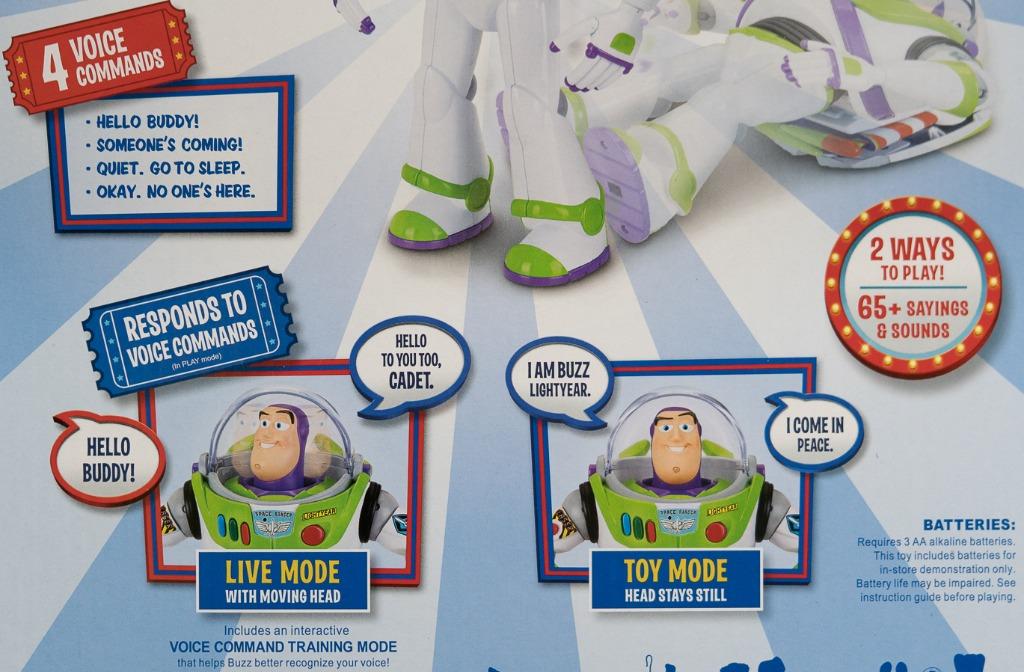 Buzz Lightyear with Interactive Drop-Down Action, Hobbies & Toys, Toys ...
