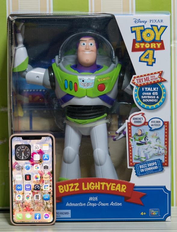 Buzz Lightyear with Interactive Drop-Down Action, Hobbies & Toys, Toys ...