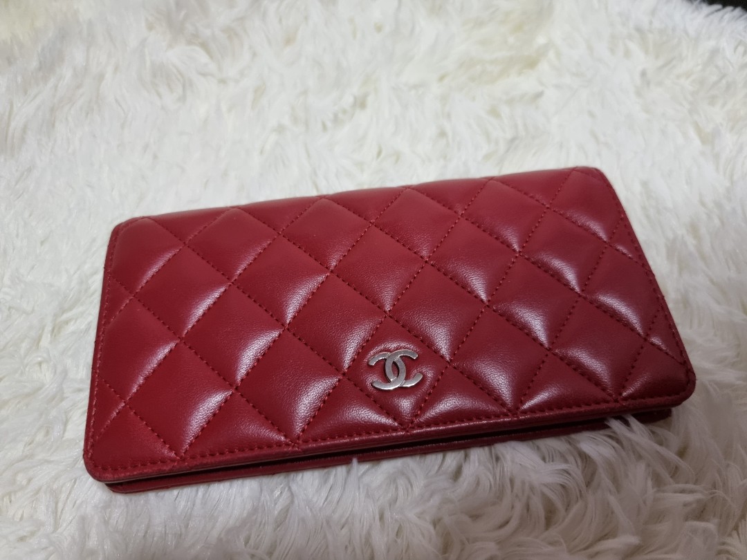 Chanel Red Wallet for CNY, Luxury, Bags & Wallets on Carousell