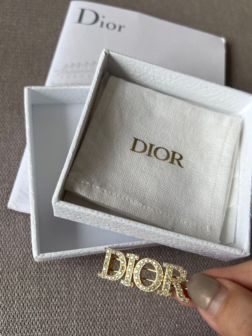 Christian Dior hair clip gold, Women's Fashion, Watches & Accessories ...