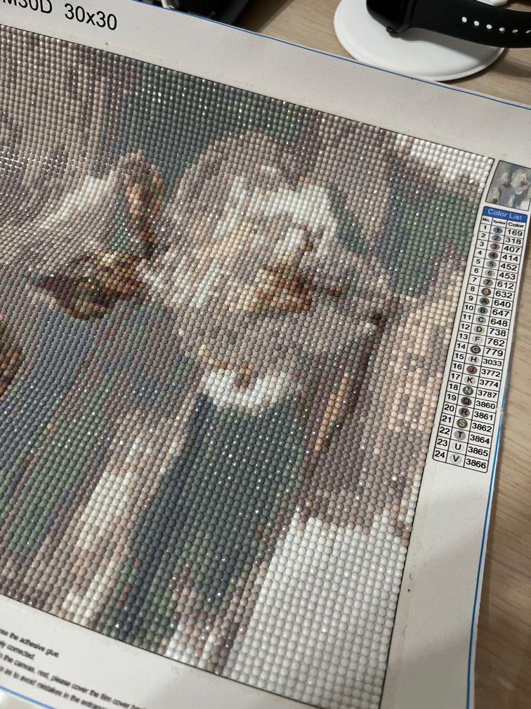 Completed Diamond Printing, Furniture & Home Living, Home Decor, Frames ...