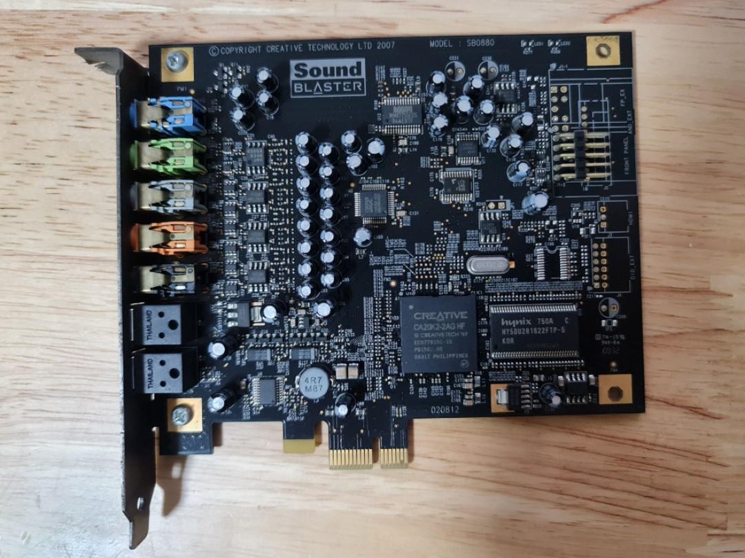 Creative SB0880 PCI Express sound blaster X-FI Titanium, Computers ...