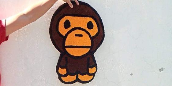 Custom Baby Milo Bape Rug 16 x 23 inches, Furniture & Home Living, Home ...