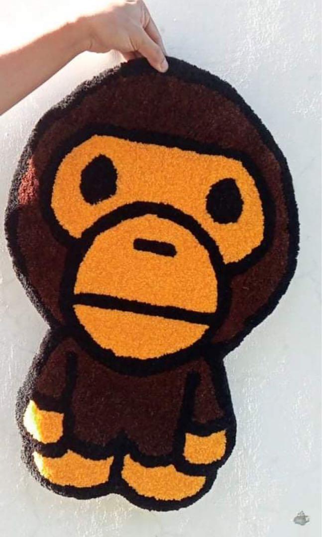 Custom Baby Milo Bape Rug 16 x 23 inches, Furniture & Home Living, Home ...