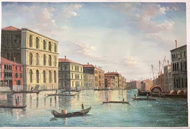 Customised Oil Painting Famous Buildings Oil Painting Scenery Hand ...