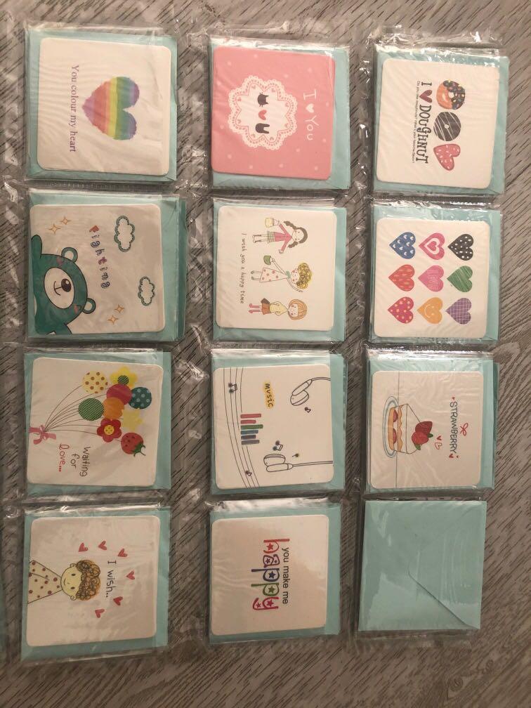 cute mini cards, Hobbies & Toys, Stationery & Craft on Carousell