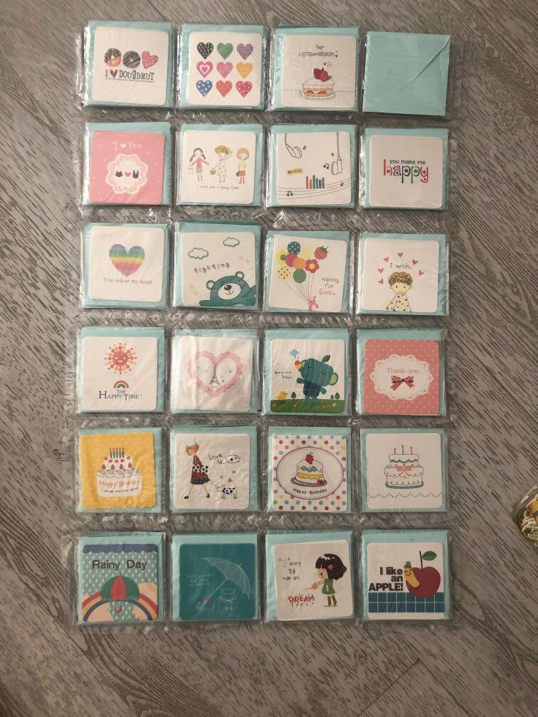 cute mini cards, Hobbies & Toys, Stationery & Craft on Carousell