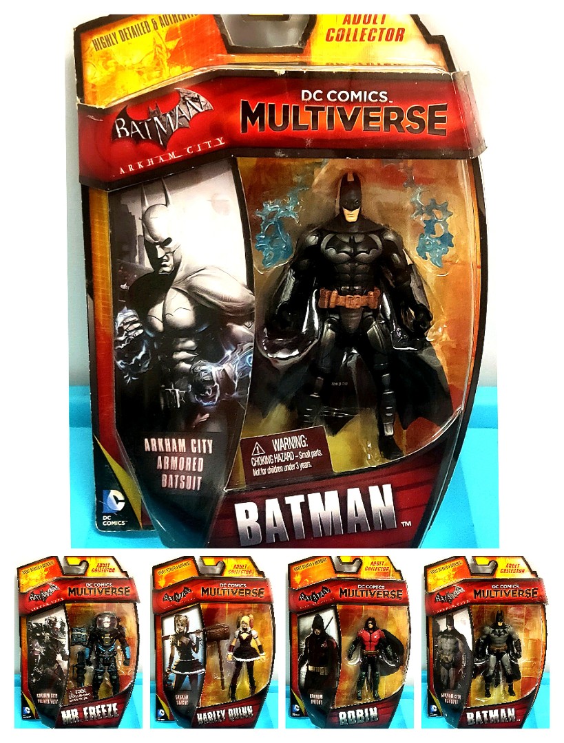DC Comics Multiverse 3.75" Batman, Robin, Mr Freeze, Harley Quinn ...